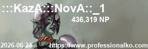 ProfessionalKO.com: Character Info